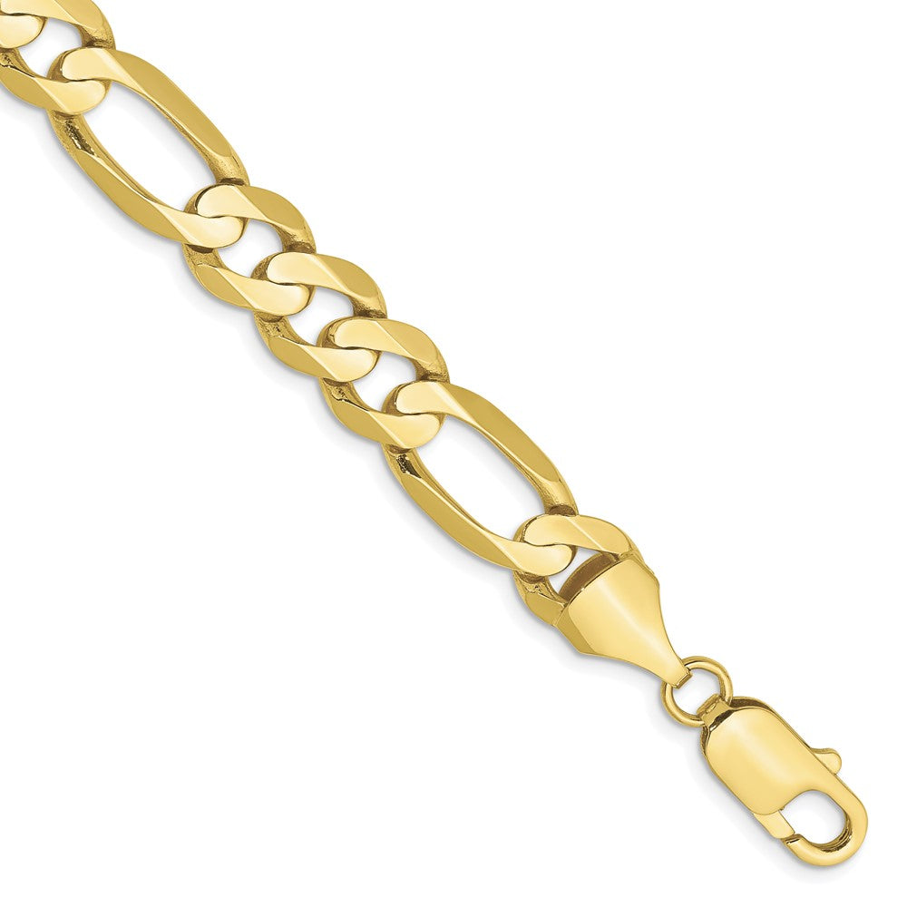 10k 8.75mm Concave Open Figaro Chain – C.I.U JEWELRY